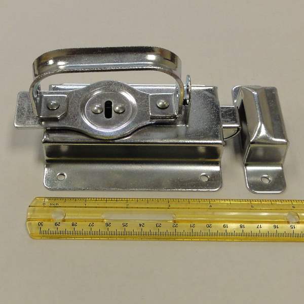 Hopper discharge Night Latch handle for outlet chute doors - Action Chutes