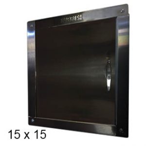 15 x 18 Stainless Steel Bottom Hinged Chute Intake Door - Cut Sheet ...