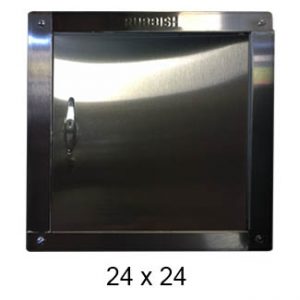 24" x 24"(inch) Right Hand - Side Hinged (SH) Chute Intake Door ...
